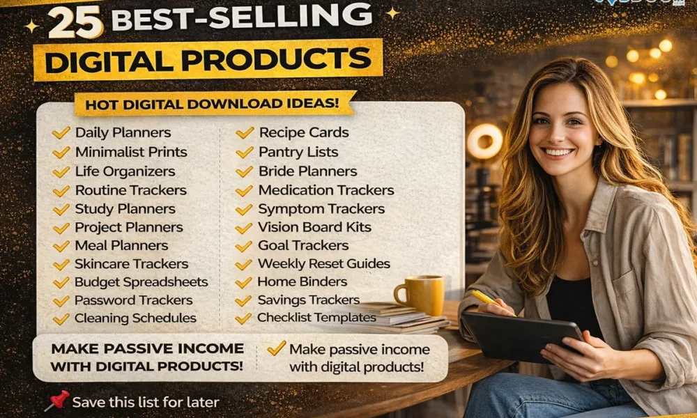 25 Best-Selling Digital Products You Can Create Once and Sell Forever