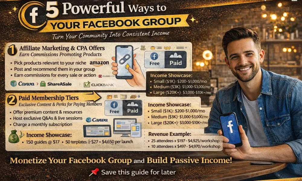 5 Powerful Ways to Monetize Your Facebook Group