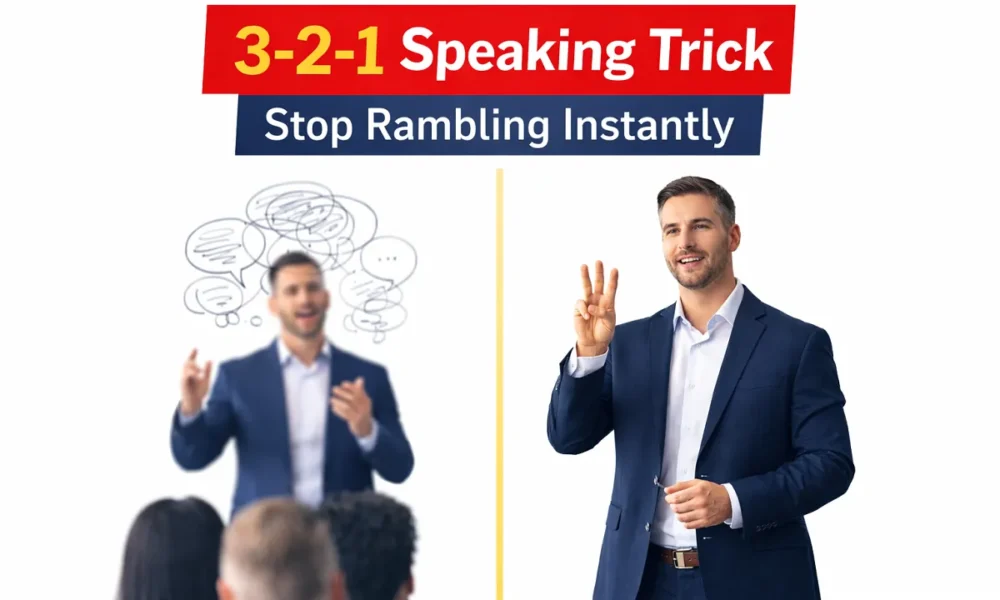 The 3-2-1 Speaking Trick That Forces You To Stop Rambling